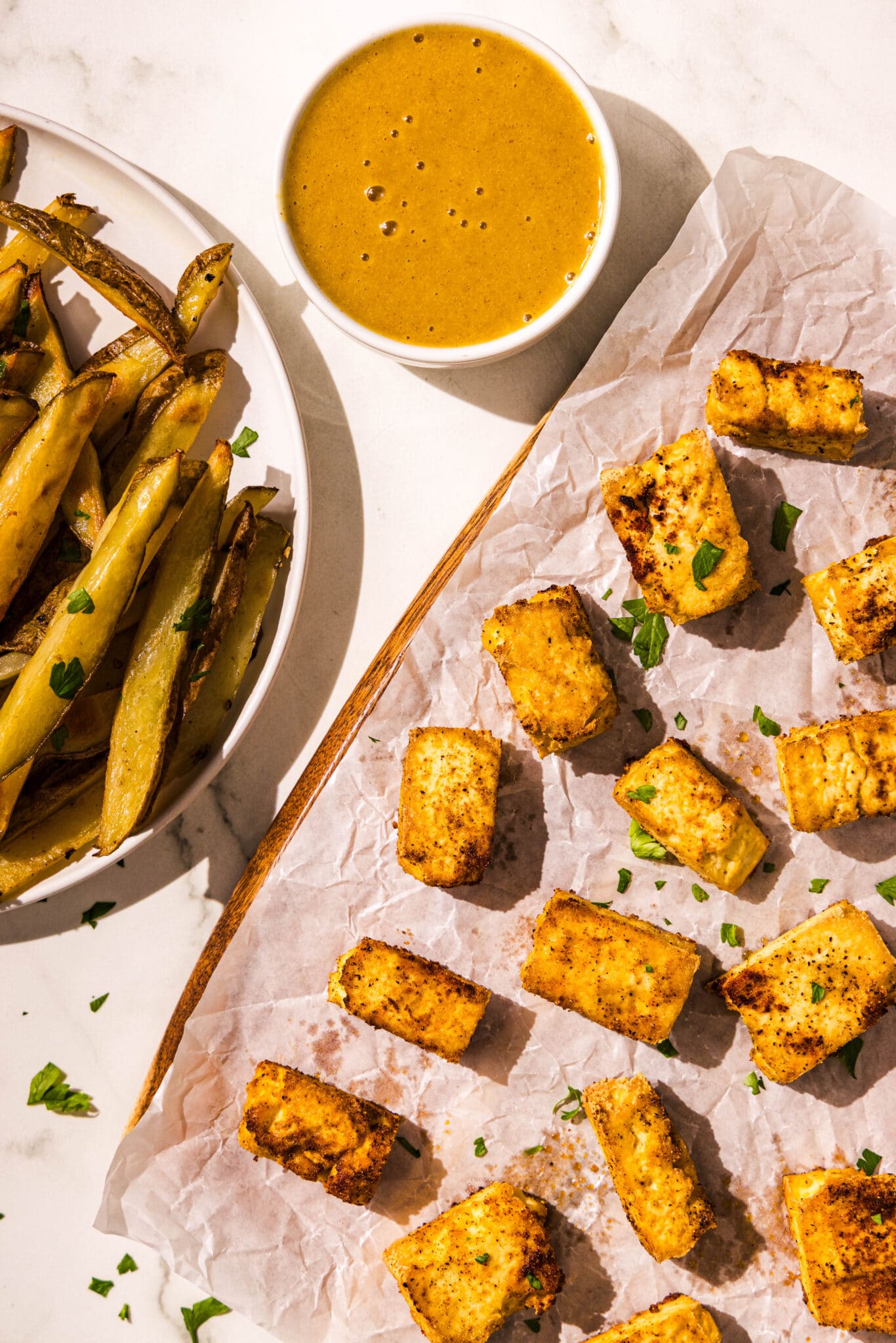 Vegan Air-Fried Tofu Nuggets (in 10 minutes!) - HealthyGirl Kitchen