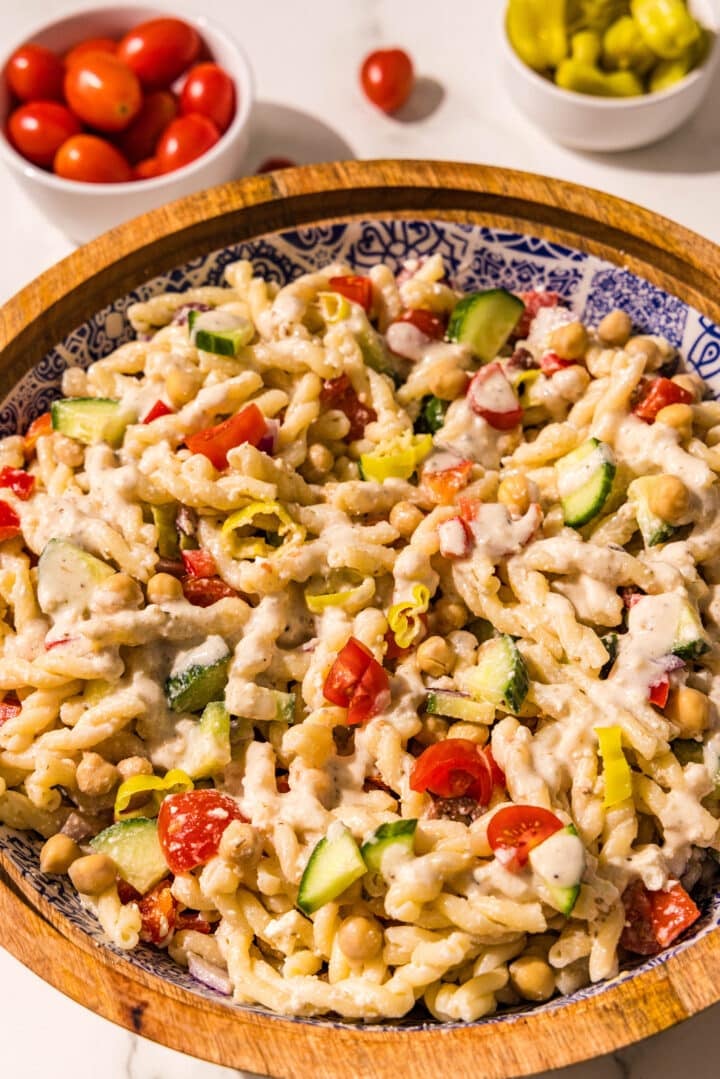 Greek Caesar Pasta Salad - HealthyGirl Kitchen