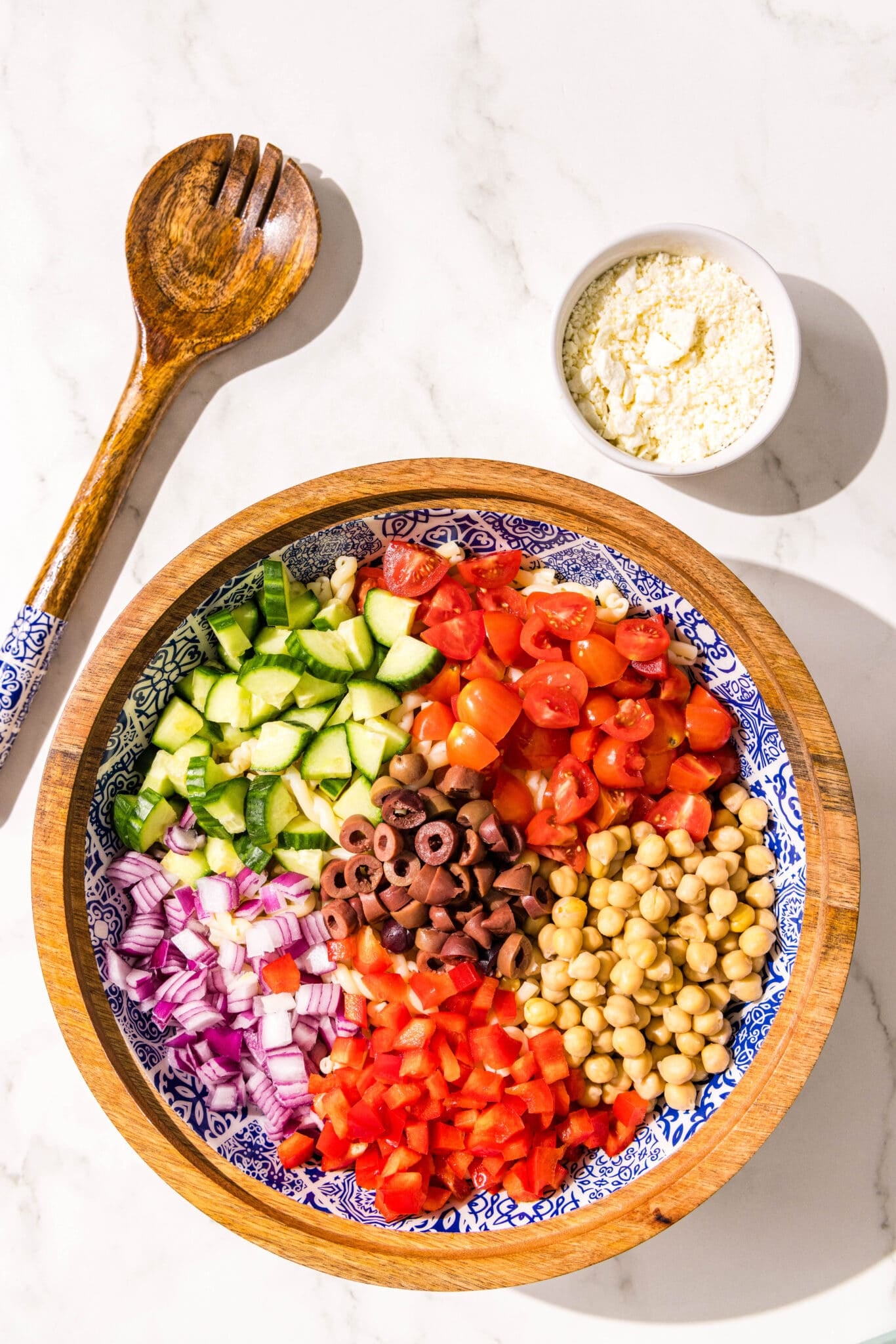 Greek Caesar Pasta Salad - HealthyGirl Kitchen