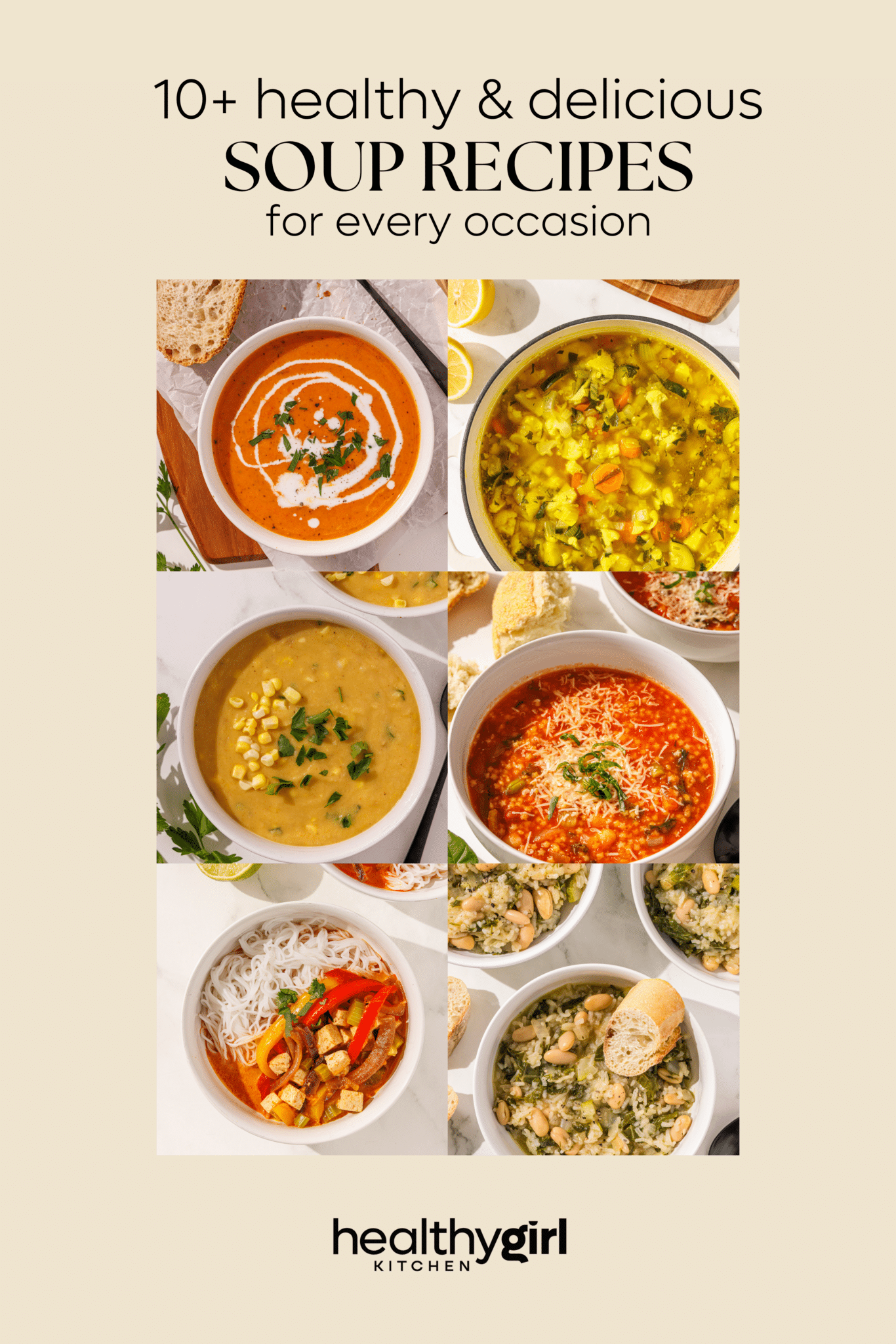 10+ Healthy Delicious Soup Recipes - HealthyGirl Kitchen